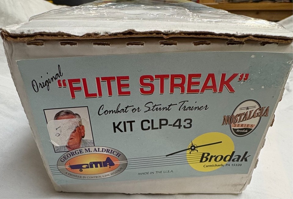Brodak Flite Streak control line model airplane kit - New in the box | eBay