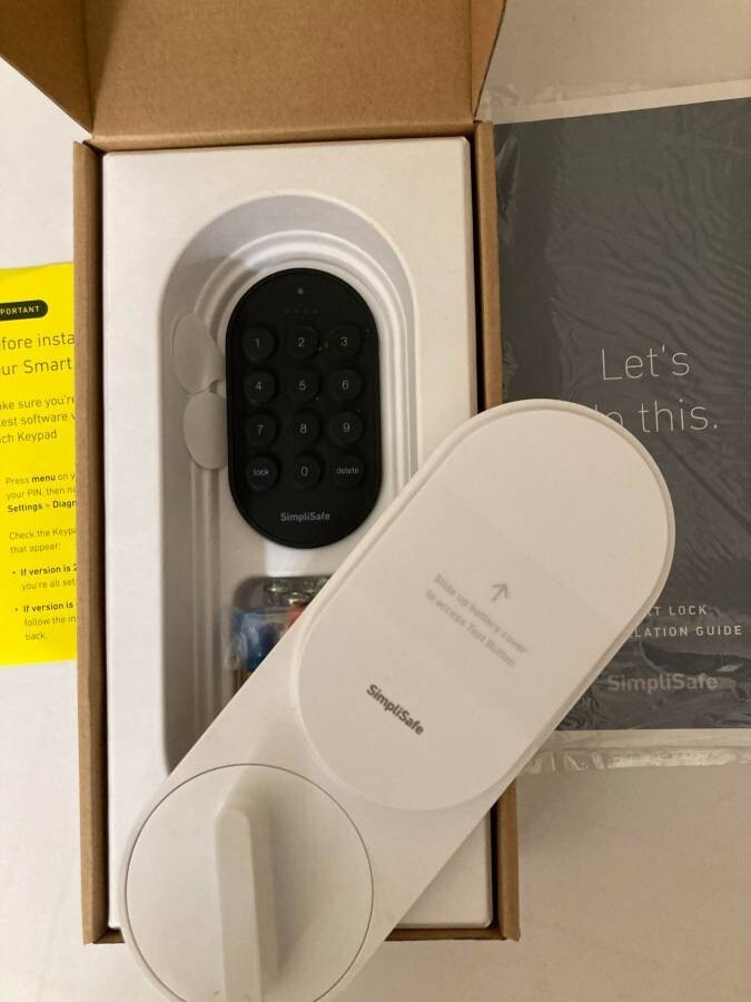 SimpliSafe SS3-LK-WW Smart Lock White with PIN Pad | eBay