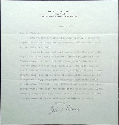 John L. Polando Pioneering Pilot 1931 Flight New York To Istanbul ...