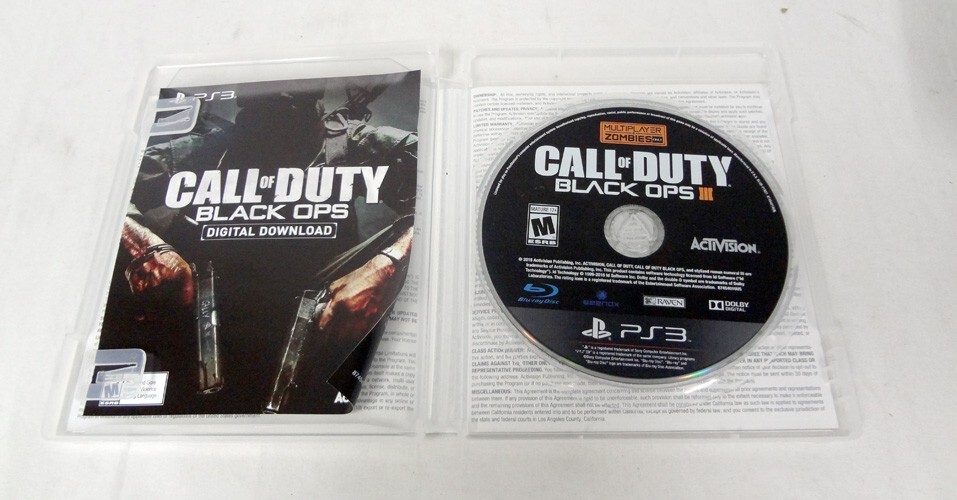 Sony Playstation 3 Activision Call of Duty: Black Ops III Video Game No ...