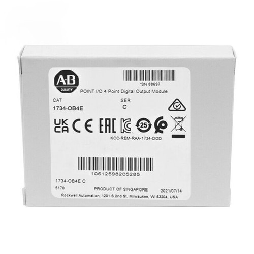 ALLEN BRADLEY 1734-OB4E REV C POINT I/O 4 POINT DIGITAL OUTPUT MODULE ...