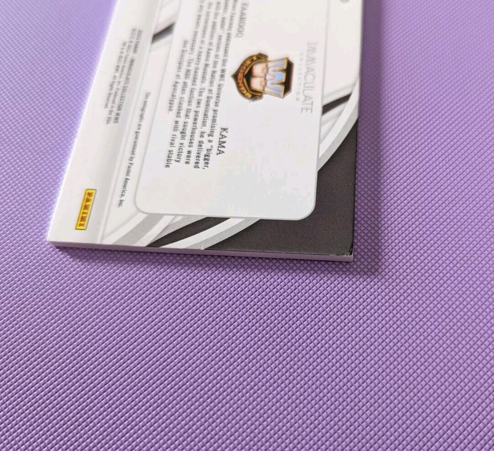 Faarooq Kama Dual Auto! /25 WWE Immaculate Card. Rare. Signed! NoD ...