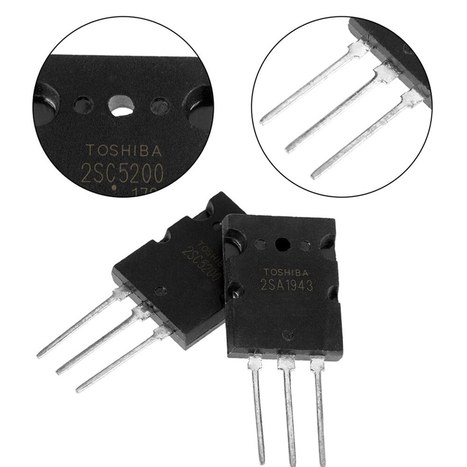 20PCS Black Power Matched Transistors 2SA1943 2SC5200 For High ...