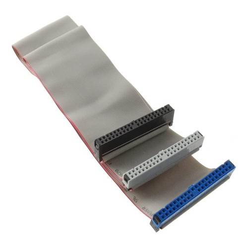 18" Ultra ATA 66/100/133 IDE 40 Pin (80 Wire) Flat Ribbon Cable w/ 3 ...