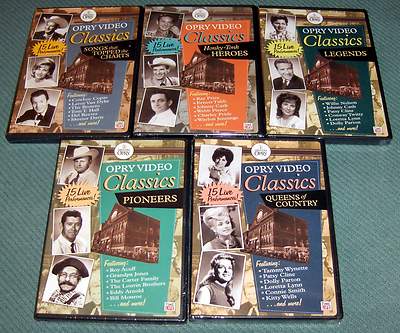 Time-Life Opry Video Classics - 5 DVD Set - new/sealed | eBay