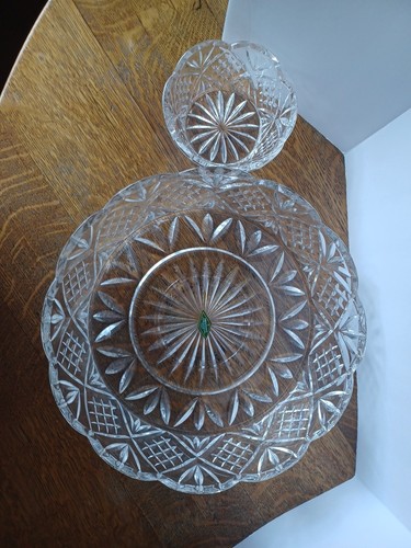 Godinger Dublin Shannon Crystal Collection 12" Chip and Dip 2 Piece ...