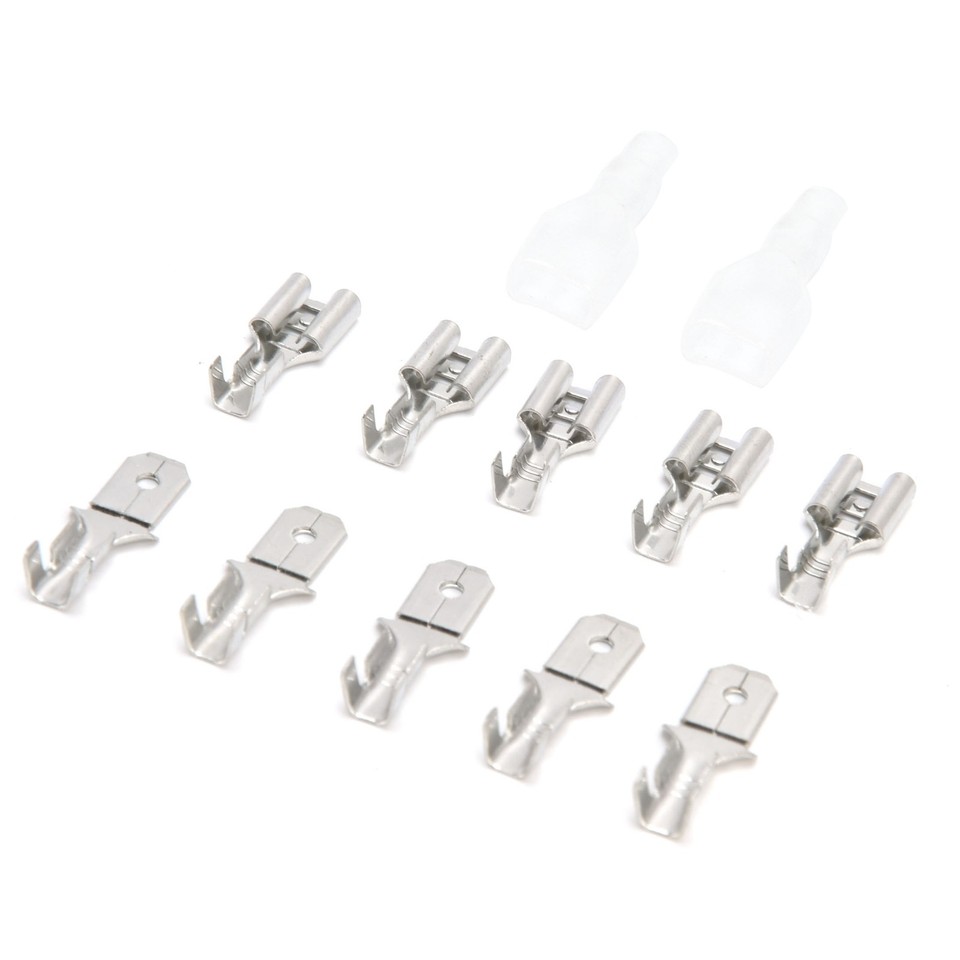 Spade Connectors Male Female Brass Wire Crimp Terminals 6.3mm ...