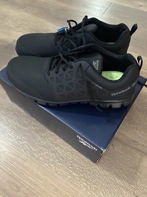 NEW Reebok Size 11W Safety Sublite Work Athletic Shoe Black RB4051 ...