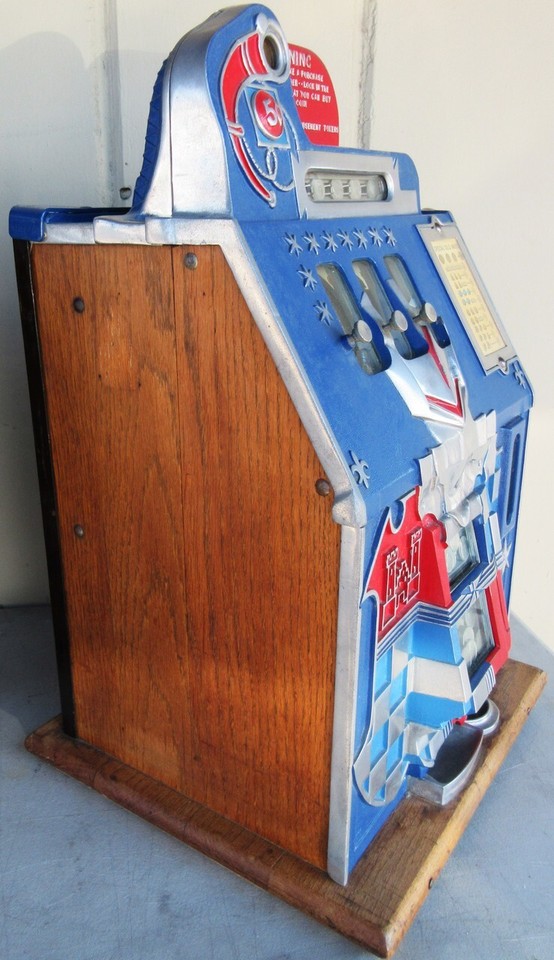 Mills 5c Castle Front Slot Machine circa 1940's | eBay