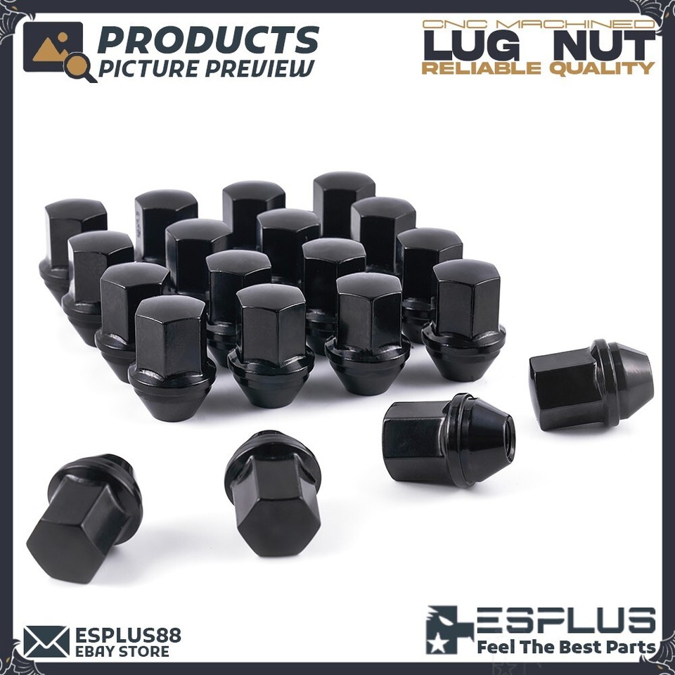 20 Pc Cadillac OEM Lug Nut Black M14x1.5 Fit ATS-V CT5 CT6 CTS CTS-V ...