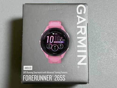 NEW Garmin Forerunner 265S GPS Running Smartwatch AMOLED Display Light ...