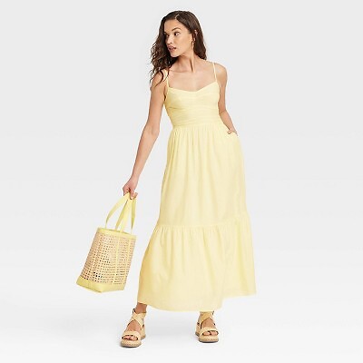 Women's Maxi Sundress - Universal Thread Yellow L