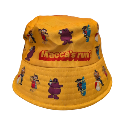 Mcdonalds Maccas Run Squad Yellow Bucket Hat 2025 | eBay Australia