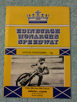 EDINBURGH SPEEDWAY 1979 ORIGINAL PROGRAMME v SCUNTHORPE. 8th JUNE. 10th ...