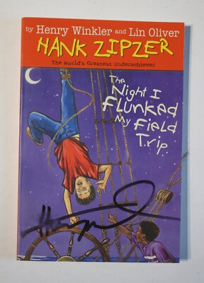 Autographed Hand Signed HENRY WINKLER Book "Hank Zipzer" | eBay