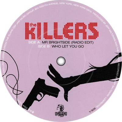 The Killers. Repro record label sticker. Mr Brightside | eBay UK