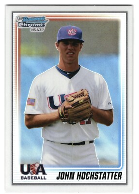 2010 Bowman Chrome John Hochstatter Refractor USA Baseball 423/500 #USA ...