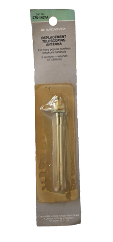 Radio Shack Archer 270-1407A - Replacement Telescoping Antenna Vintage ...
