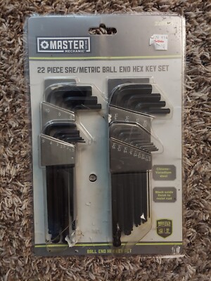 Great Star, Master Mechanic, 22 Piece, Combo SAE/Metric Ball-Hex-L Key ...