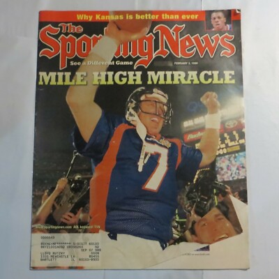 Sporting News February 2 1998 Super Bowl Champs Denver Broncos S1 | eBay
