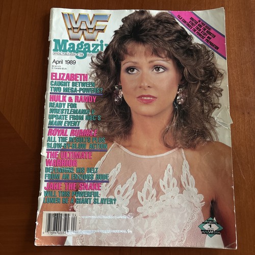 Vintage WWF Magazine April 1989 - Miss Elizabeth - Hulk Hogan Randy ...