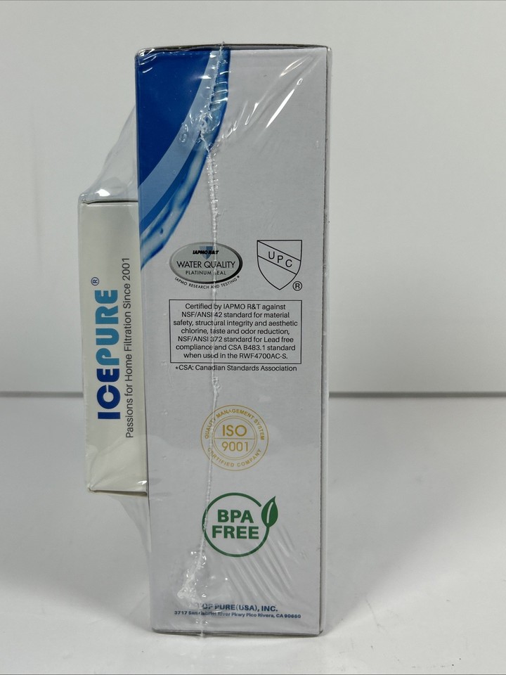 ICEPURE RWF4700AB + AF004 Refrigerator Air and Water Filters (2 Pack ...