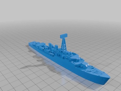 1:1800 Cold War Royal Navy Type 81 (Tribal) frigate | eBay