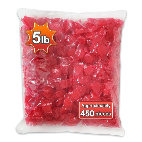 Cinnamon Discs 5 Pound-Bulk Hard Candy-Individually Wrapped-Cinnamon ...