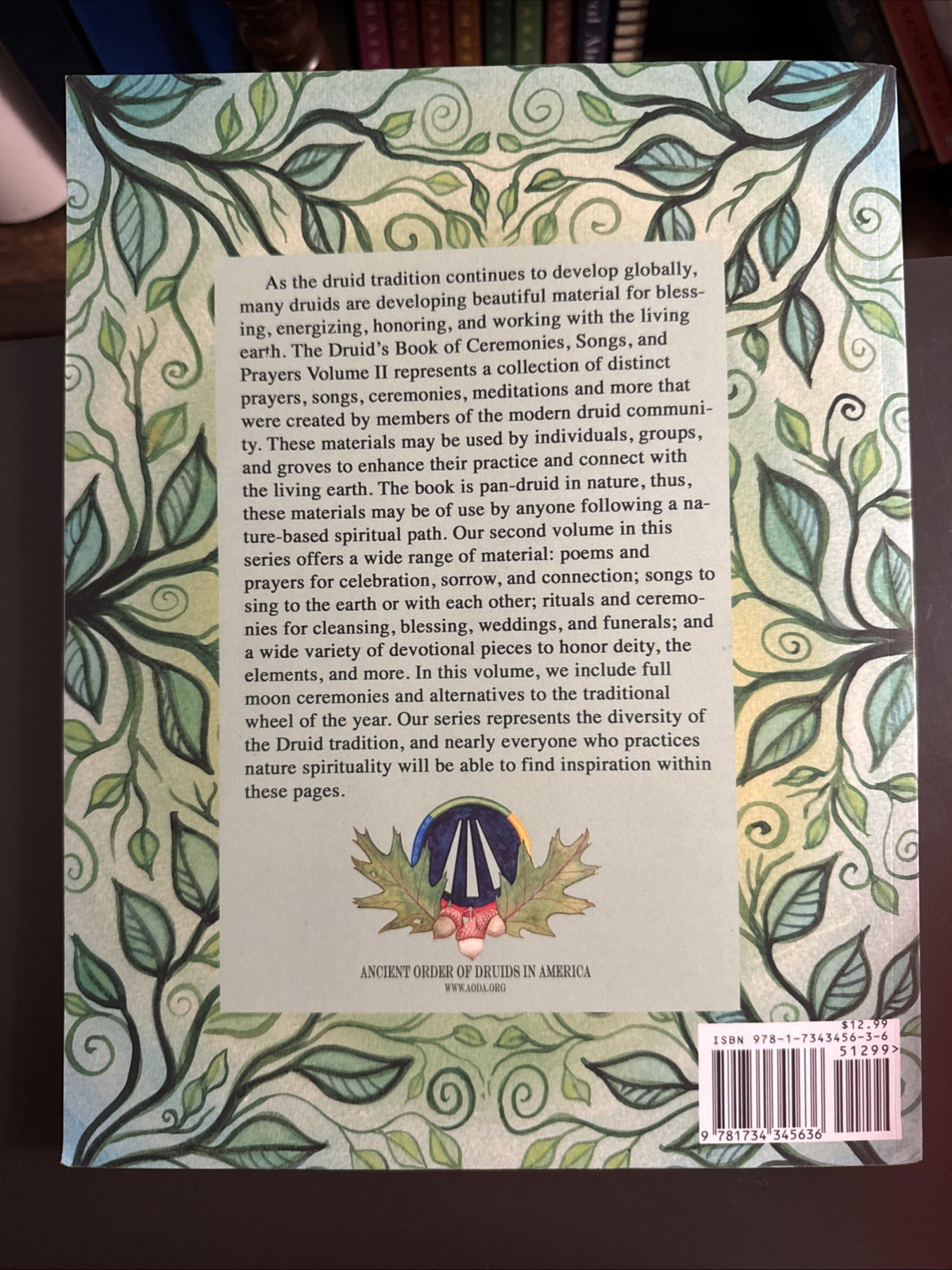 AODA The Druid’s Book Of Ceremonies, Prayers, & Songs Volume 2, Druidry ...