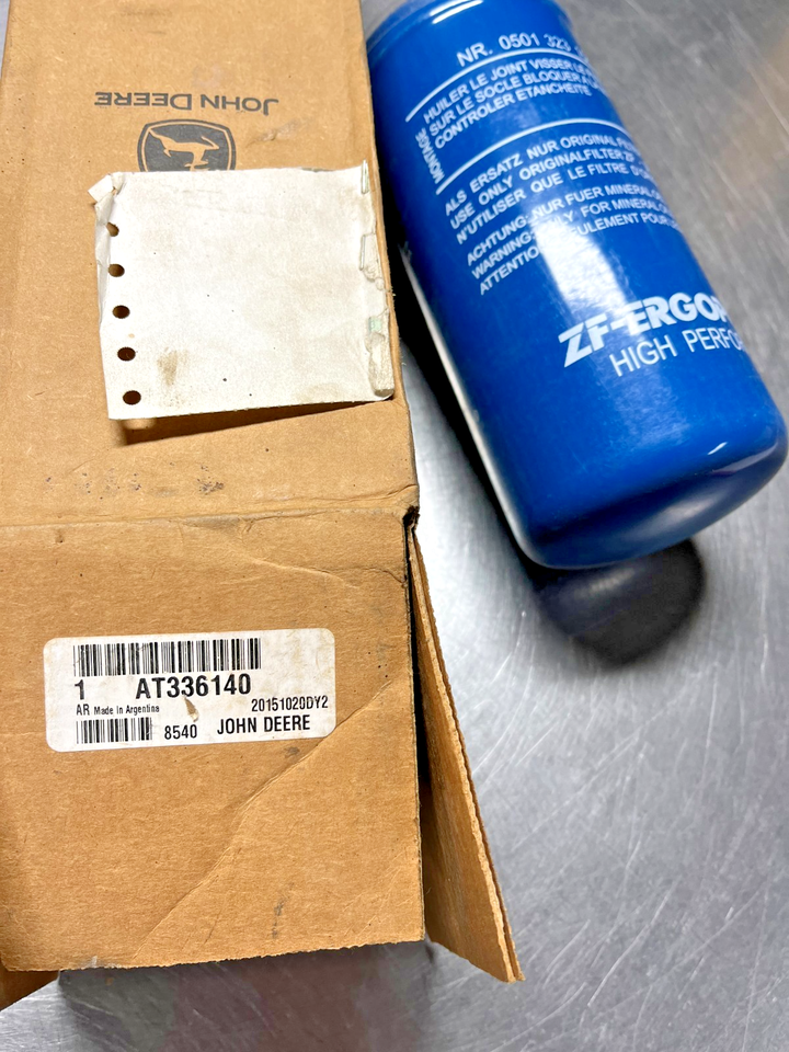 AT336140 Genuine OEM John Deere Hydraulic Transmission FILTER | eBay