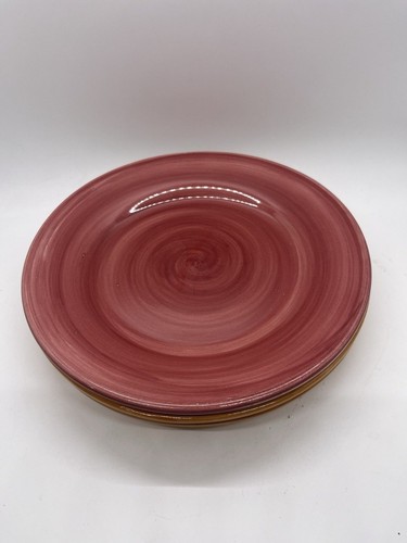 Studio 33 Plates, 2 Tan Plates, 1 Maroon Plate | eBay