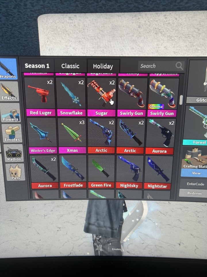 Mm2 Godly Weapons (my Full Inventory) You Get Everything In It | eBay