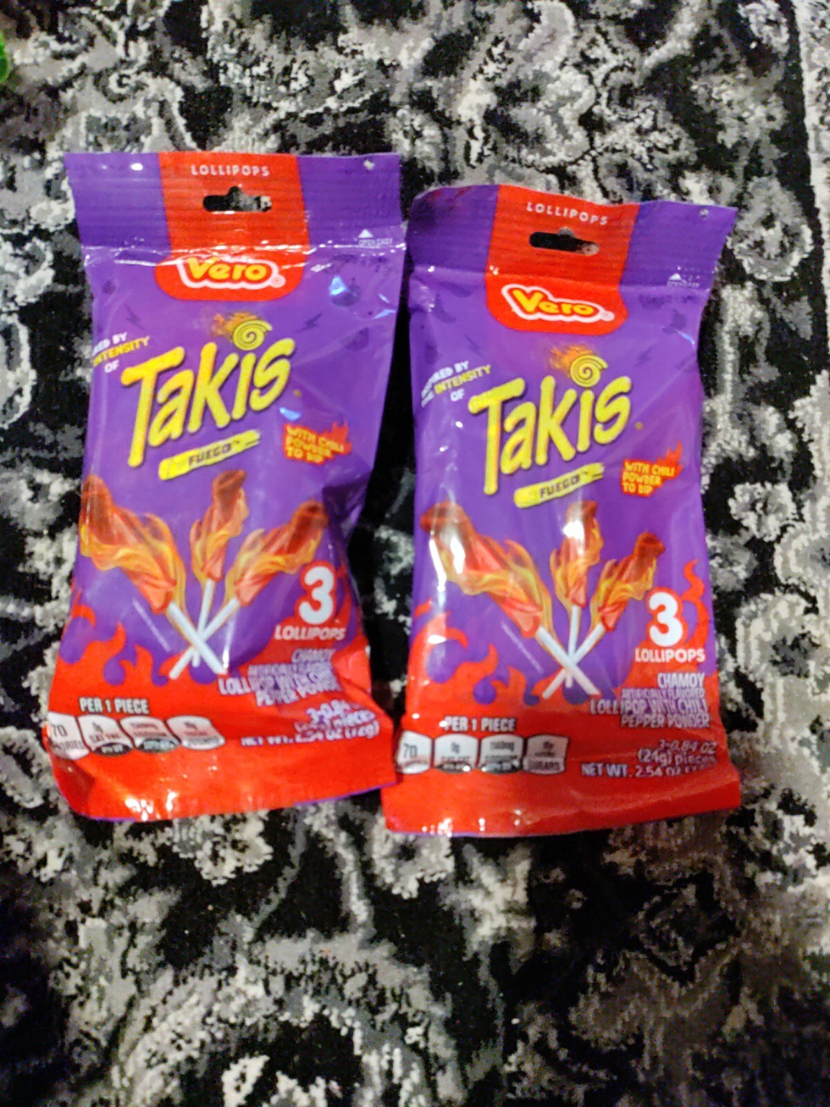 Takis Fuego Lollipops 3 in 1 pack Mexican Candy Dip NEW RARE 2 Bags | eBay