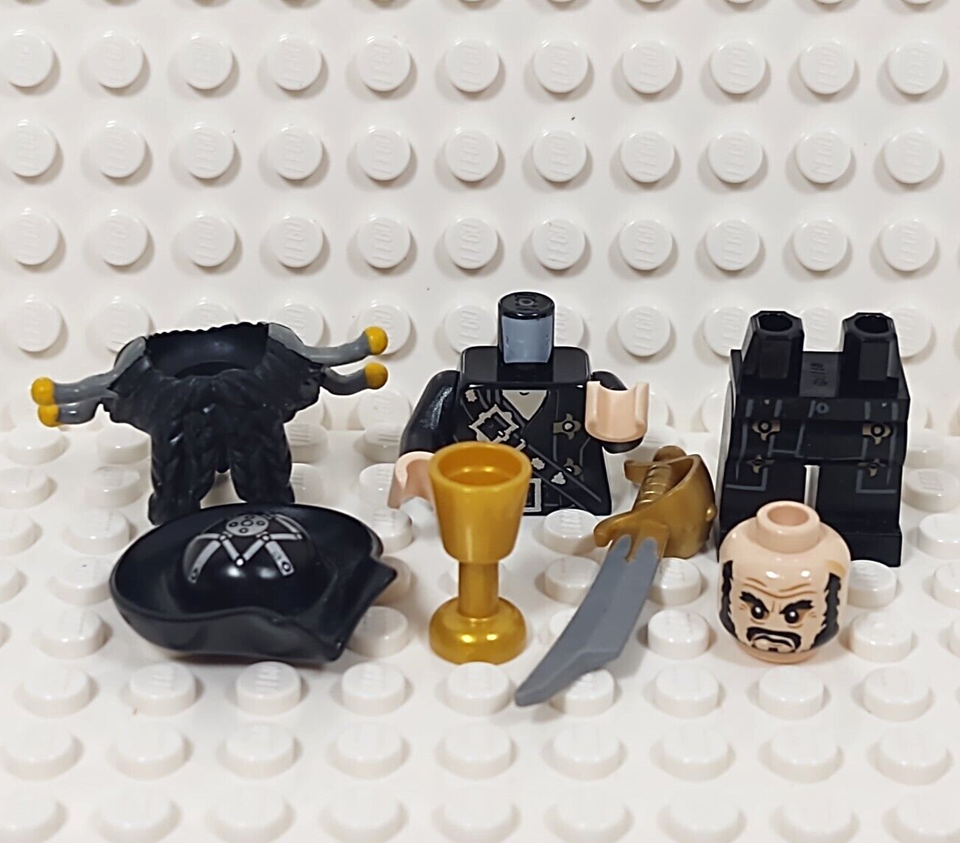 LEGO Pirates of the Caribbean Blackbeard Minifigure with Sword POC007 ...