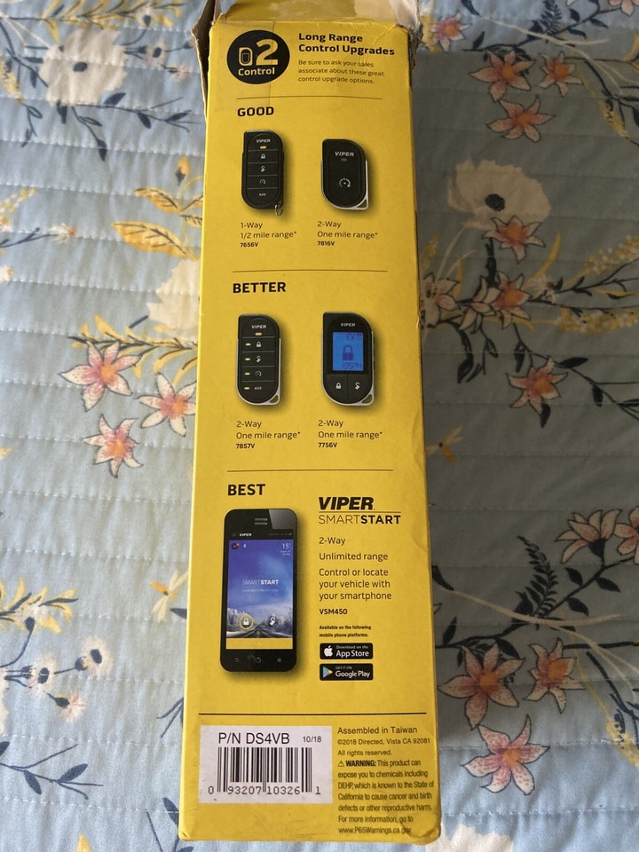 Viper DS4VB Remote Car Starter 93207103261| eBay