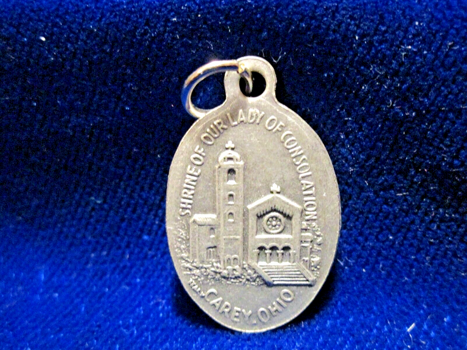 Our Lady of Consolation Medal Shrine Carey Ohio Silvertone 1" | eBay