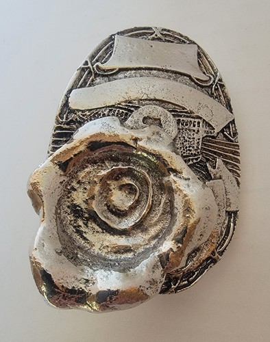 TERMINATOR T-1000 BADGE PIN-WHITE METAL-SILVER PLATED-ENGRAVABLE-MADE ...