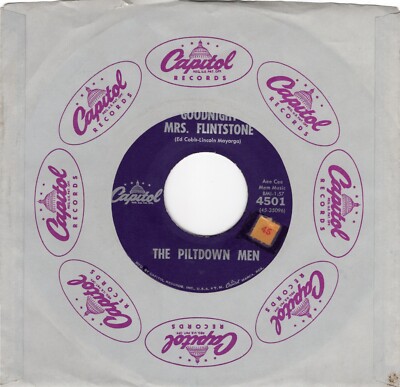 The Piltdown Men – Goodnight Mrs. Flintstone 1961 Capitol Rock ...
