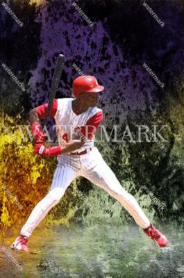 DE419 Eric Davis Reds Swing Baseball 8x10 11x14 16x20 Photo | eBay