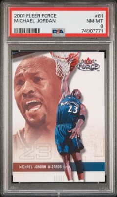 2001 Fleer Force Michael Jordan #61 PSA 8 Washinton Wizards | eBay