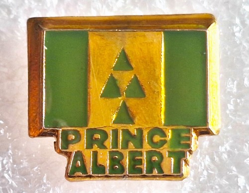 Vintage THE OFFICIAL FLAG of PRINCE ALBERT Saskatchewan LAPEL PIN ...