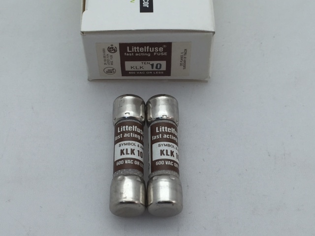 (Qty = 1) KLK10–Littelfuse, 10 Amp 600vac, Fast Acting Midget Fuse ...