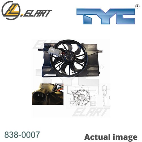 RADIATOR COOLING FAN MODULE UNIT FOR VOLVO S40 II MS B 5244 S5 B 5254 ...