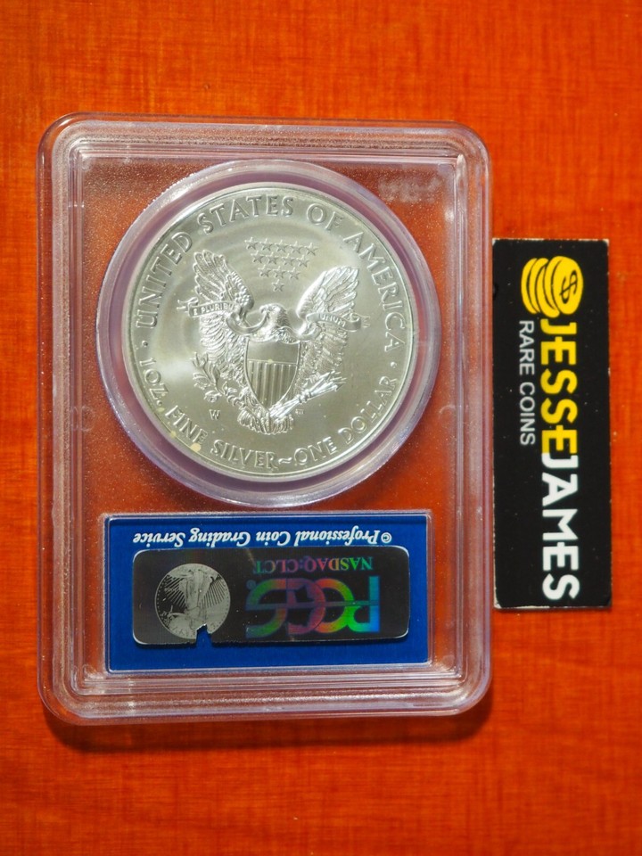 2012 W BURNISHED SILVER EAGLE PCGS MS70 ANNUAL DOLLAR SILVER EAGLE UNC ...