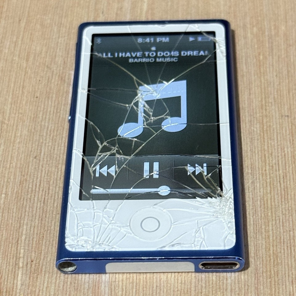 iPod Nano 7thGen 16GB Model:A1446 Blue Tested Good w/Charger/1000 Songs ...