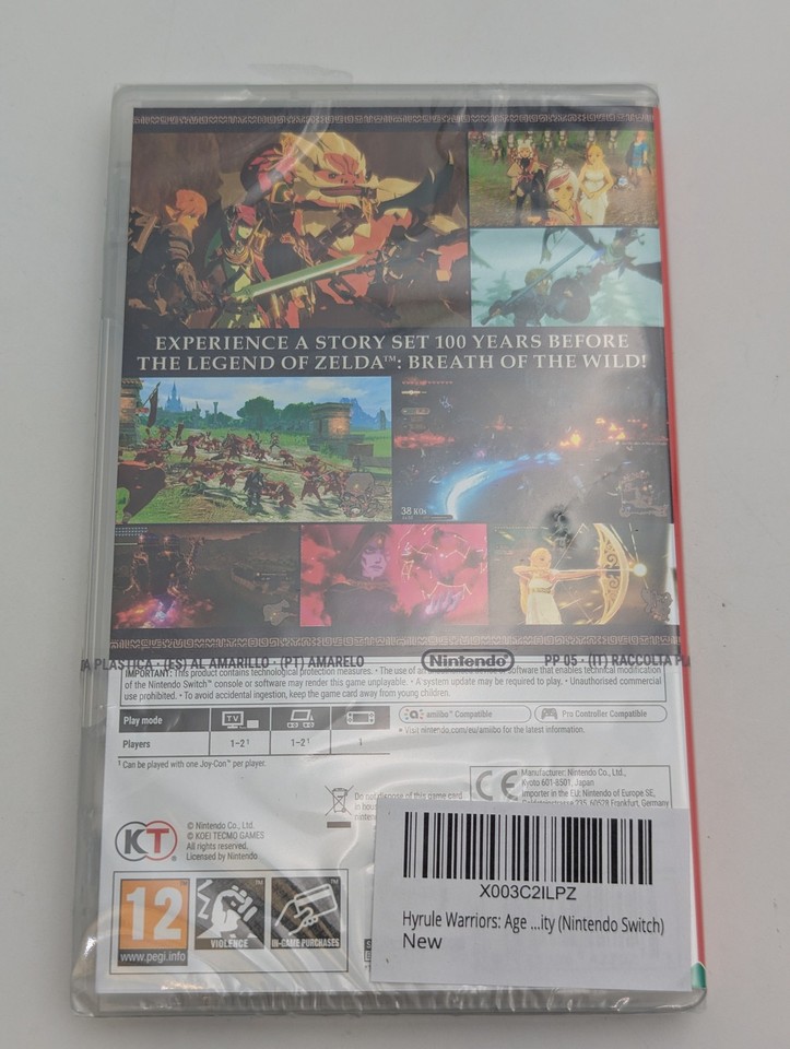 Hyrule Warriors: Age of Calamity Video Game For Nintendo Switch PEGI 12 ...