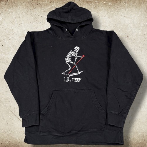 Lil Peep Sweatshirt Schemaposse Skeleton Hoodie Large Offical ...