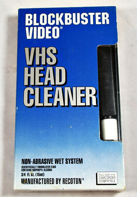 04 Vintage 1992 Blockbuster Video VHS Head Cleaner in Case | eBay