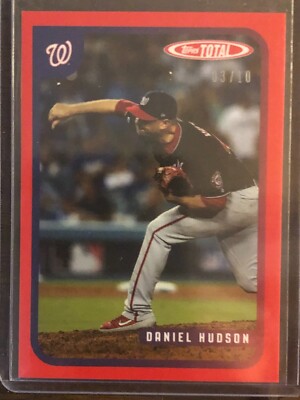 2020 Topps Total #197 Daniel Hudson Washington Nationals 03/10 | eBay