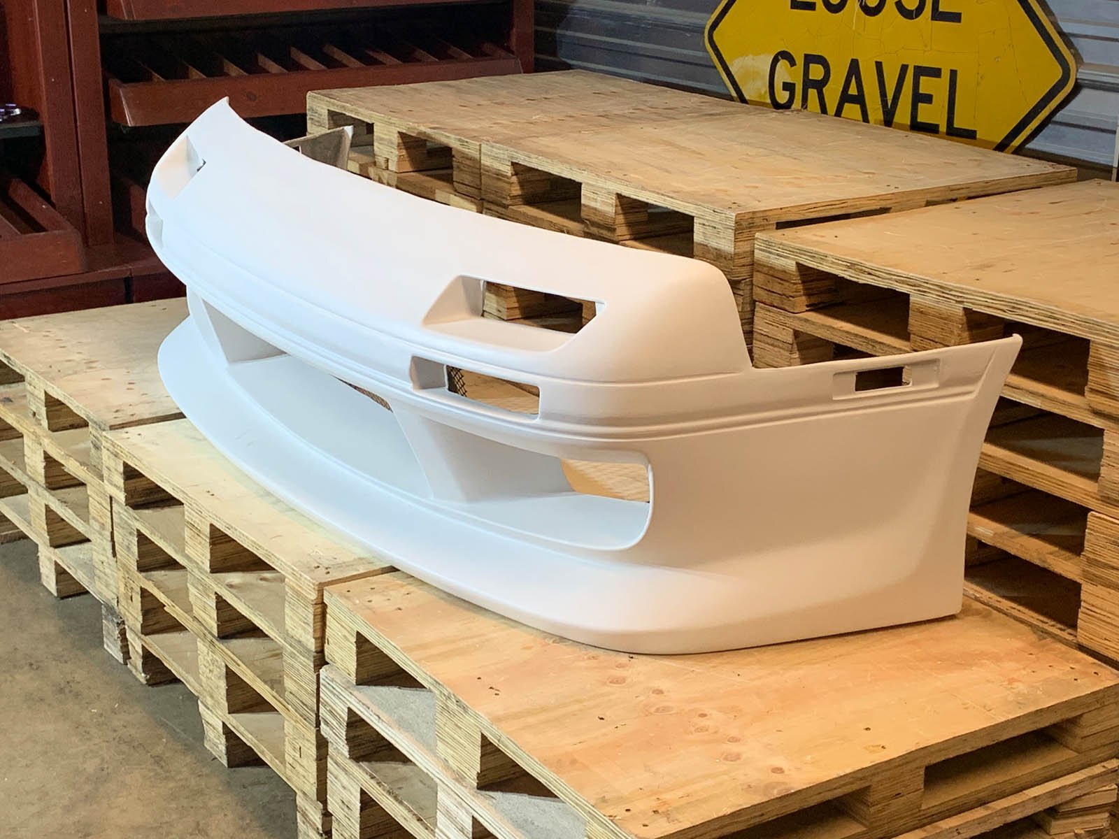 Fiberglass GP Sports Style Front Bumper for 86-91 Mazda RX7 FC3S FC 13B ...